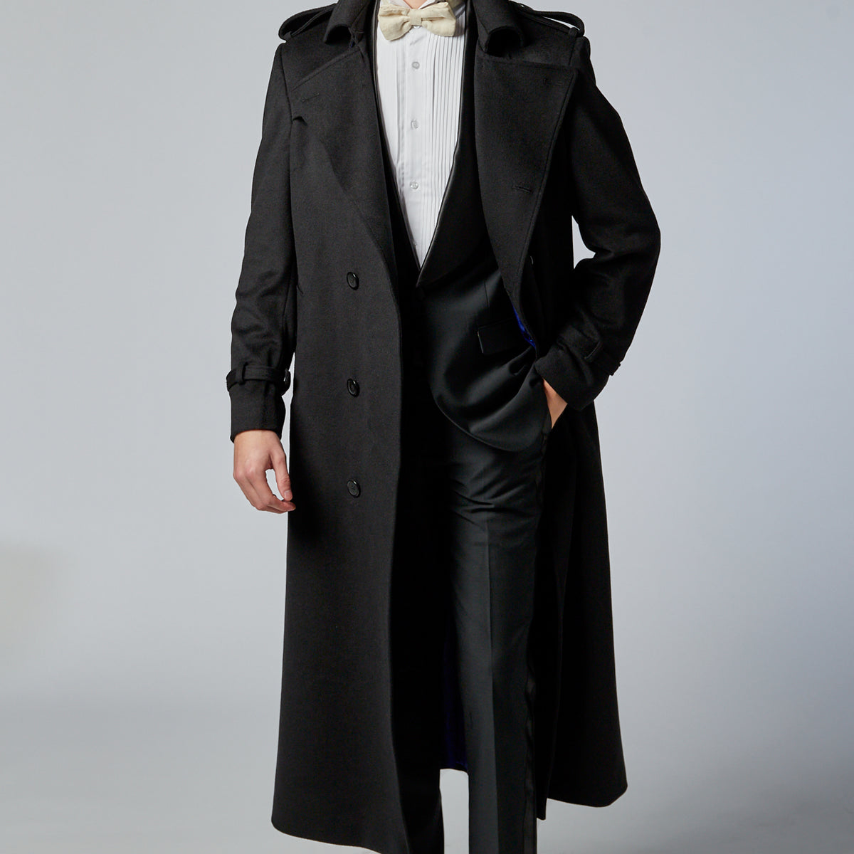 SKRÆDDERSYET SORT FRAKKE – TAILORMATE